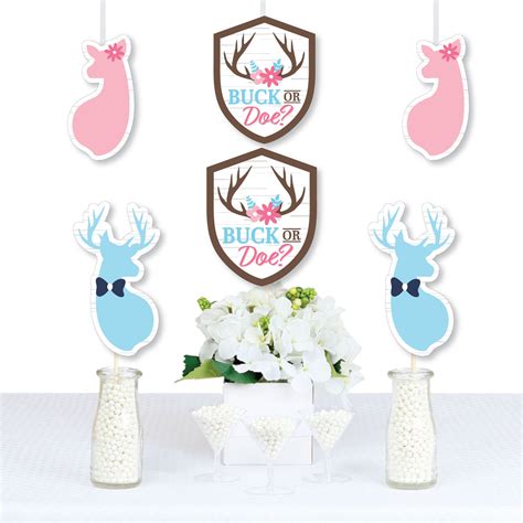 Big Dot Of Happiness Buck Or Doe Badge Buck And Doe Decorations Diy