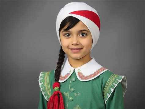 Iranian School Girl With Uniform