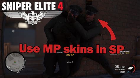 Sniper Elite 4 How To Use Multiplayer Skins In Singleplayer Coop