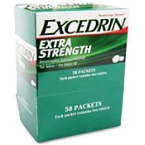 Excedrin Box Medicine Singles 25ctpack