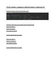 Module Assignment Math Calc Problem Submission File Docx