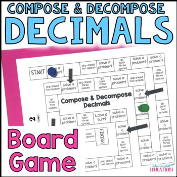 Decomposing Decimals Game Compose Decompose Decimals Place Value Practice