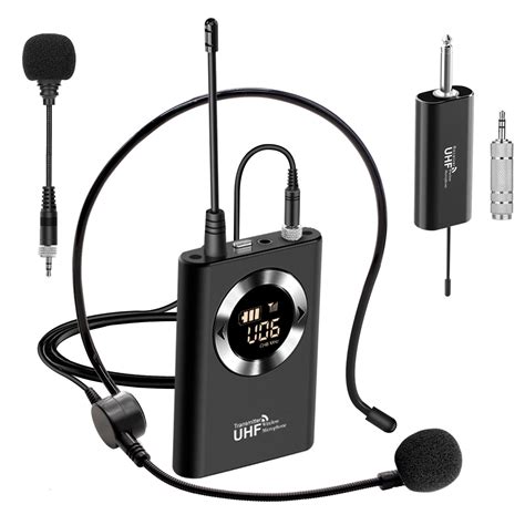 Wireless Microphone Headset Head Mic Speaker System Uhf Professional Handheld Microphones For