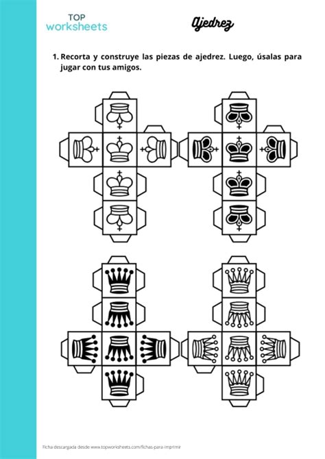 Tablero De Ajedrez Ficha Para Imprimir Topworksheets