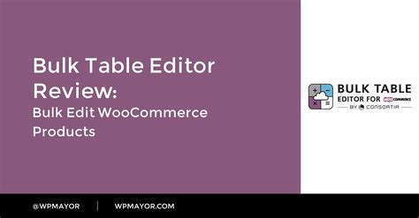 Bulk Table Editor Review Bulk Edit WooCommerce Products