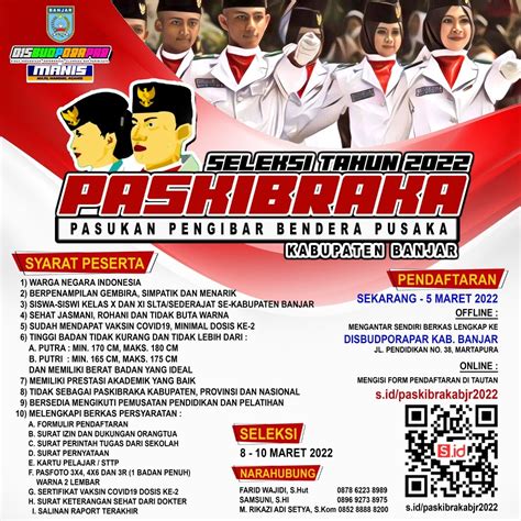 Dibuka Seleksi Paskibraka Tahun 2022 Ini Syaratnya Radio Suara Banjar