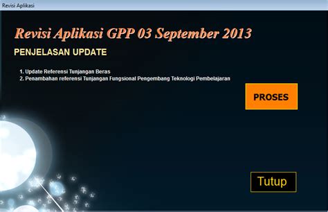 Update Aplikasi Gpp Versi 03 September 2013