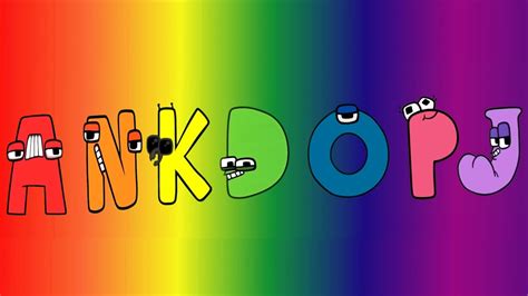 Alphabet Lore But Its Rainbow Order Youtube