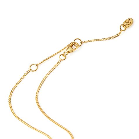 September Birthstone Sapphire Gold Vermeil Necklace By Charlottes Web