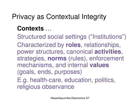 Ppt Privacy As Contextual Integrity Powerpoint Presentation Free