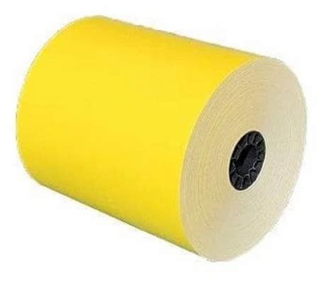 Plain 58 GSM Yellow Thermal Roll At 48 Roll In Koppal ID 2852171039262