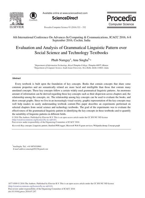 pdf evaluation and analysis of grammatical linguistic pattern over