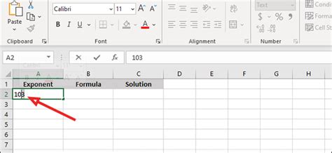 How To Use Exponents In Excel
