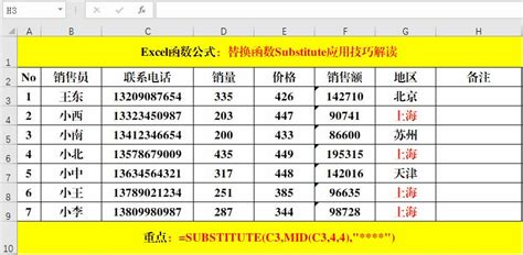 替换函数Substitute的5个应用技巧用了的亲都说好