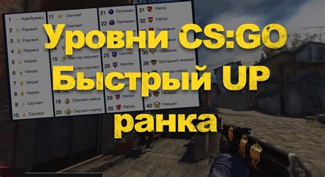 Уровни в КС ГО как быстро апнуть ранки