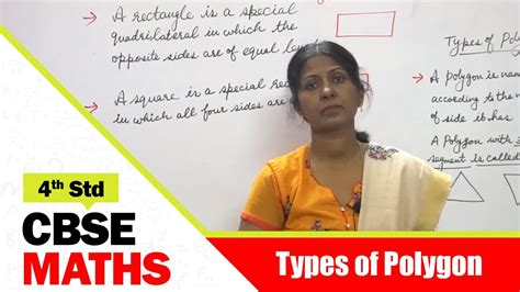 4th Std Cbse Maths Syllabus 118 Types Of Polygon Cbse Maths Youtube