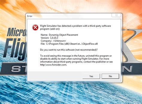 Migration Of FTX Central 2 Has Caused FSX Steam Start Up Failure