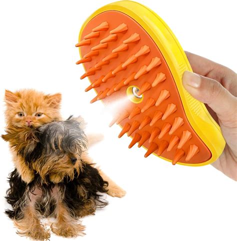 Steamy Cat Brush3 In1 Spray Cat Brush Self Cleaning Cat