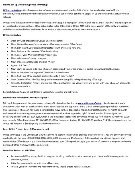 PPT How To Set Up Office Using Office Comsetup PowerPoint Presentation ID