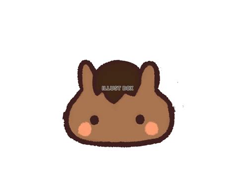 無料イラスト かわいい馬の顔