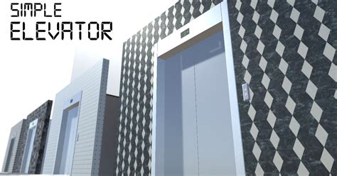 Simple Elevator 3d Props Unity Asset Store