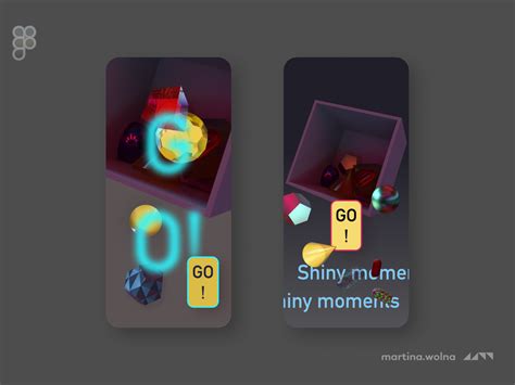 3d Metalic Ui Shapes Composition For Landing Page By Martina Wolna On