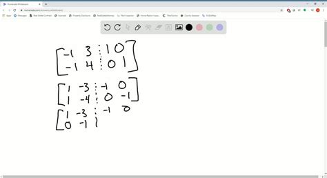 SOLVED Use Gauss Jordan Elimination To Find The Inverse Of The Matrix