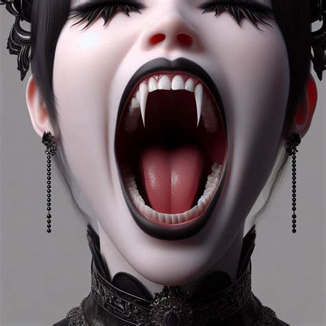 Goth Vampiress Fangs Mawshot By Algunuke On Deviantart