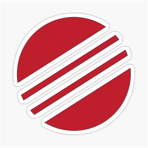 Red Circle Cut Off Three Parts Sticker For Sale By Ceyattra Misl