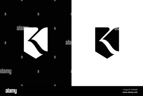 Initial Letter K Logo Design Vector Illustration Stock Vector Image