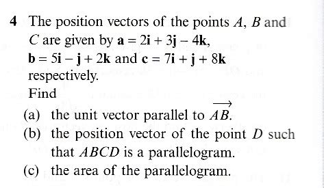 Solved The Position Vectors Of The Points A B And C Are Chegg