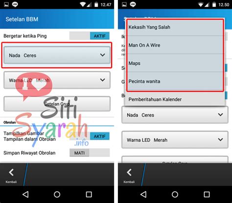 Bagaimana Cara Mengganti Nada Pemberitahuan BBM Android