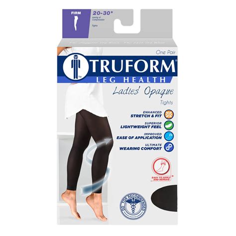 Truform® Ladies Opaque Tights 20 30 Mmhg