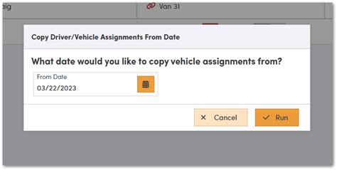 Copy Driver And Vehicle Assignments To Another Date In Routingbox Web