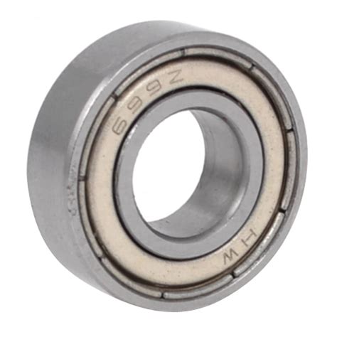 Amazon uxcell 699Z 深溝玉軸受 ボールベアリング シルバートーン ラウンド 単行 9mm x 20mm x 6mm