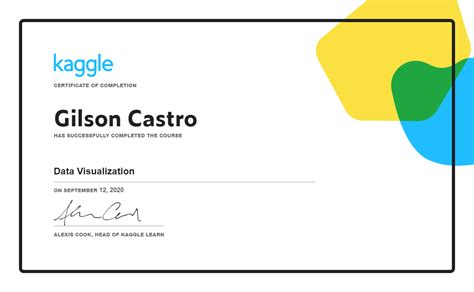 Gilson Castro Completed The Data Visualization Course On Kaggle