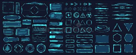 scifi elements hud screen futuristic science element mega tech