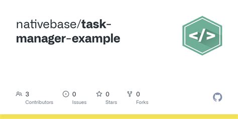 GitHub Nativebase Task Manager Example