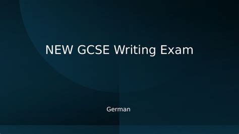 New Aqa Gcse German 2026 Guide To The Higher Writing Paper Teaching Resources