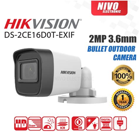 HIKVISION DS CE D T EXIF MP Mm BULLET CAMERA MP BULLET OUTDOOR CAMERA HIK MP CAMARA