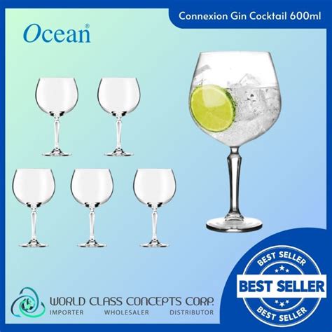 Ocean Glassware Connexion Gin Cocktail 21oz 600ml Set Of 6 Wccc