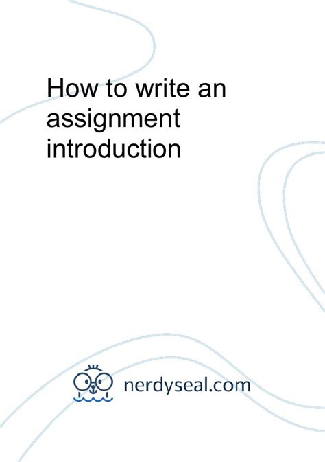How To Write An Assignment Introduction 1024 Words Nerdyseal How To Write An Assignment Introduction 1024 Words Nerdyseal