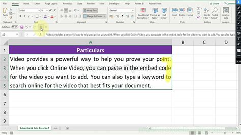 Justify Feature Basic Tips And Tricks In Excel Youtube