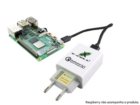 fonte para raspberry pi4 e pi5 5v 4 2a com cabo usb c usinainfo