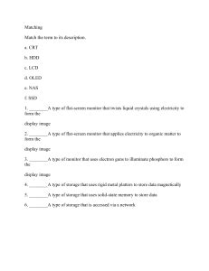 Computer Hardware Matching Worksheet