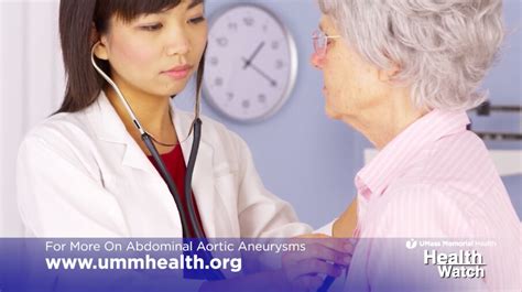 Health Watch Abdominal Aortic Aneurysms Umass Memorial Health