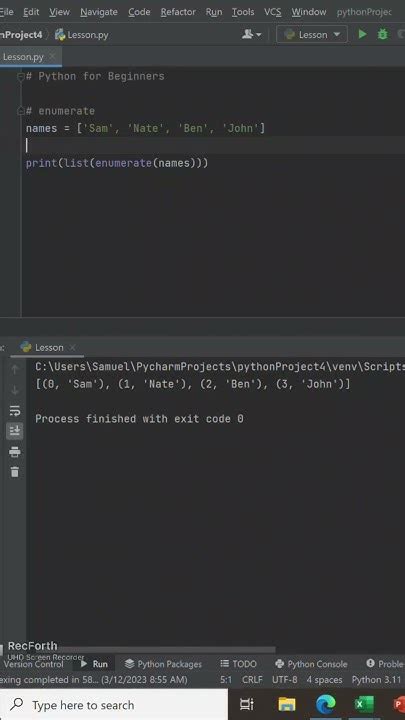 Enumerate Python List Pythonforbeginners Pythonprogramming