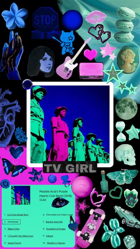 Maddie Acids Purple Heart Club Band Tv Girl Wallpaper Tv Girl