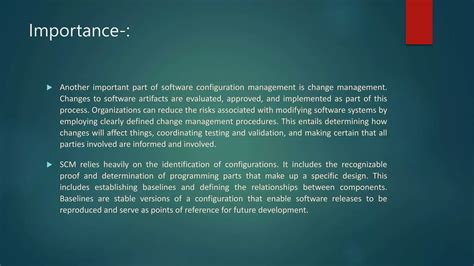 Software Configuration Management In Software Engineering Pptx