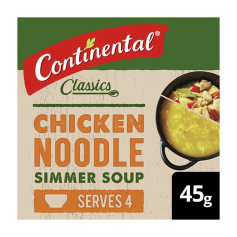 Continental Chicken Noodle Soup Serves 4 45g X 2 Pack Shop And Dispatch